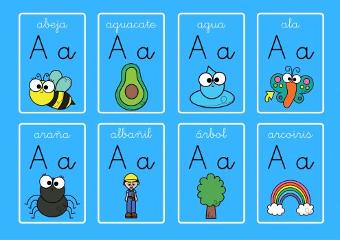 Listado de Palabras con la letra a-A + flashcard - Orientacion Andujar