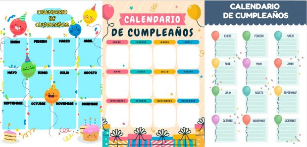 Bonitos carteles de cumpleaños para decorar tus clase -Orientacion Andujar