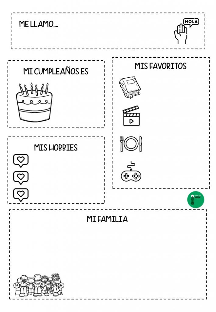 Lapbook interactivo para colorear y recortar: Todo sobre mí ... Lapbook interactivo para colorear y recortar: Todo sobre mí ...