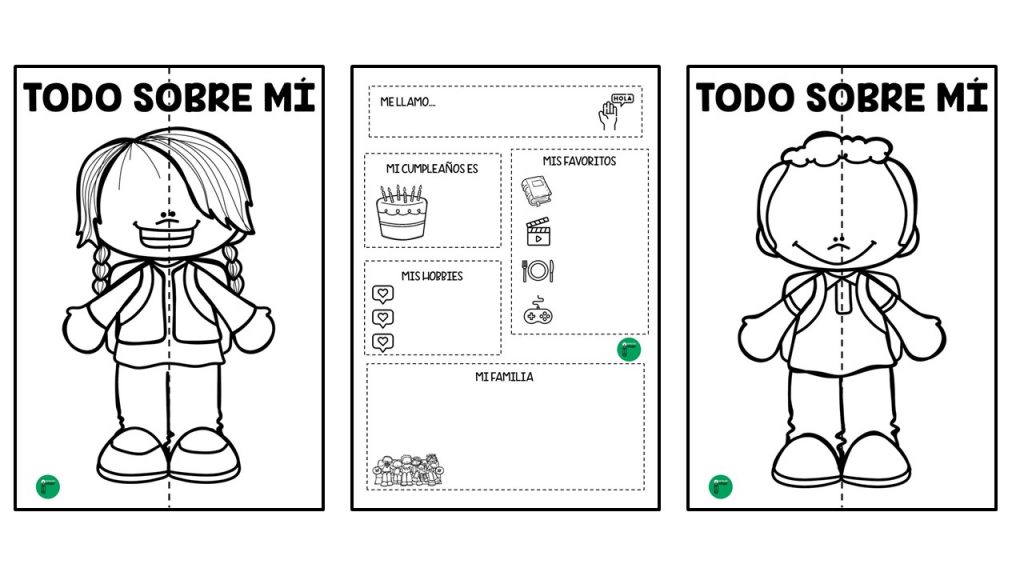 Lapbook interactivo para colorear y recortar: Todo sobre mí ... Lapbook interactivo para colorear y recortar: Todo sobre mí ...