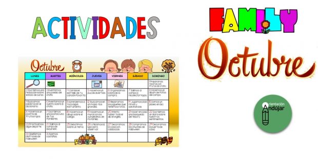 Calendario OCTUBRE de actividades divertidas para hacer en casa ...