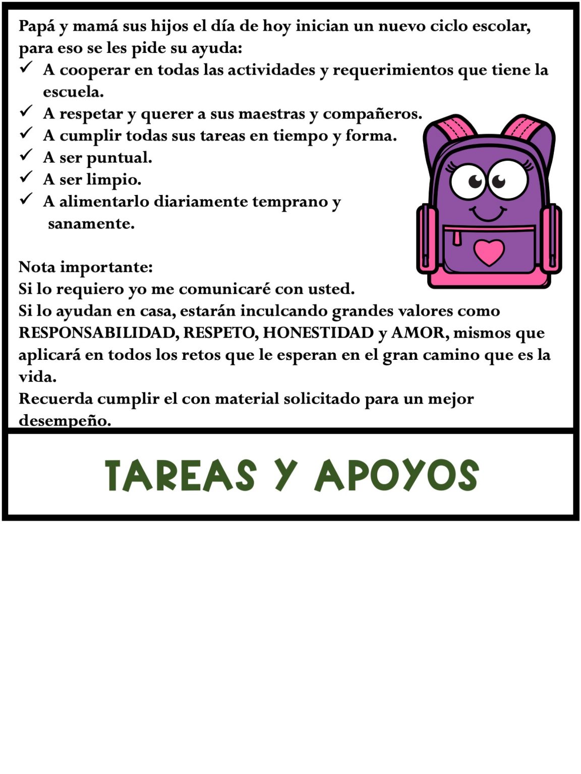 Folletos para primera reunión de padres y madres entrevistas para el ...