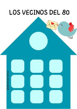 Las casitas de los números para Infantil -Orientacion Andujar