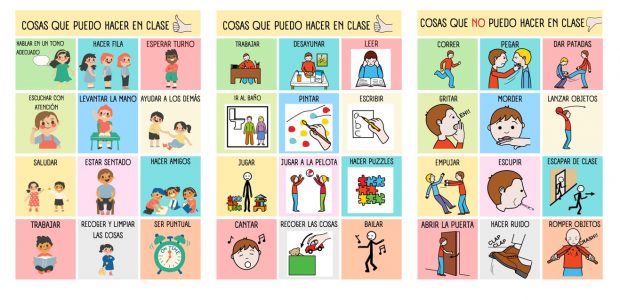Normas de aula apoyo con Pictogramas -Orientacion Andujar