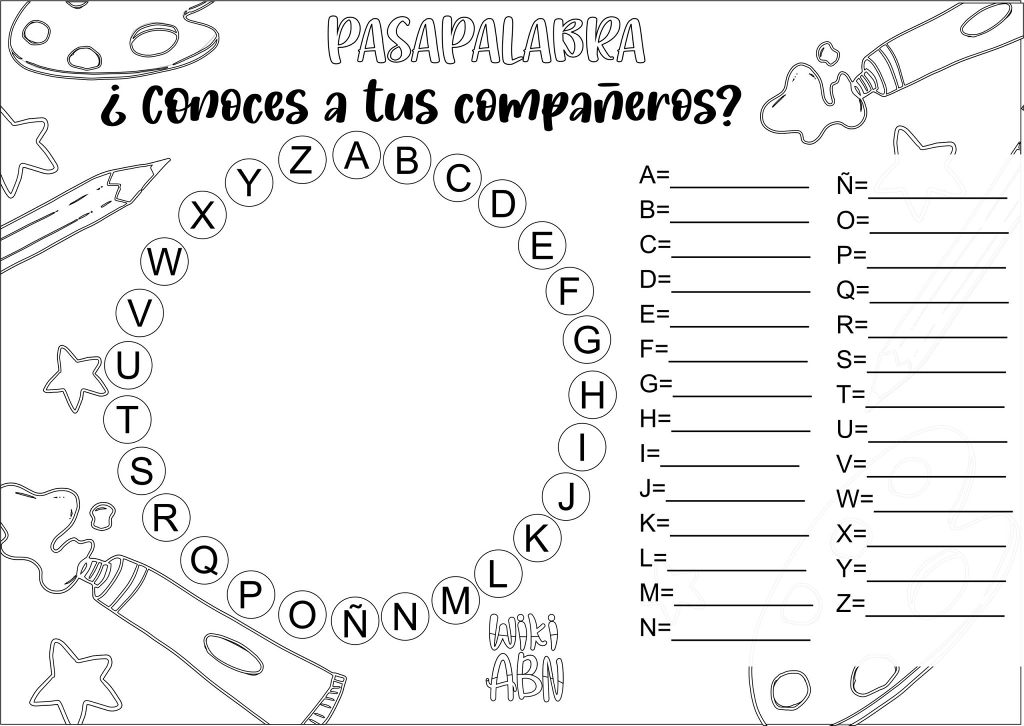Pasapalabra primeros días de clase ¿conoces a tus COMPAÑEROS? de ...