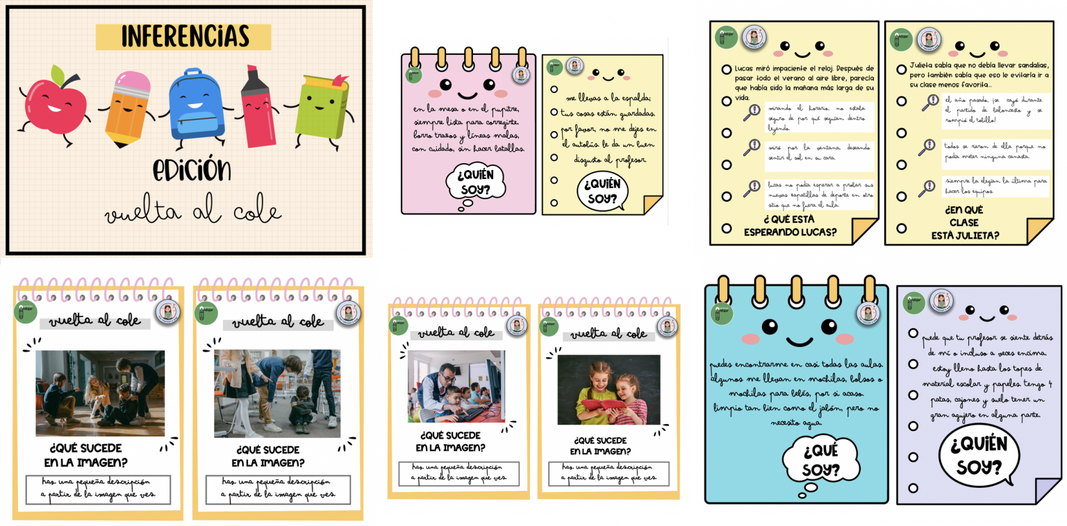 Super cuaderno de inferencias textuales y visuales especial vuelta al ...