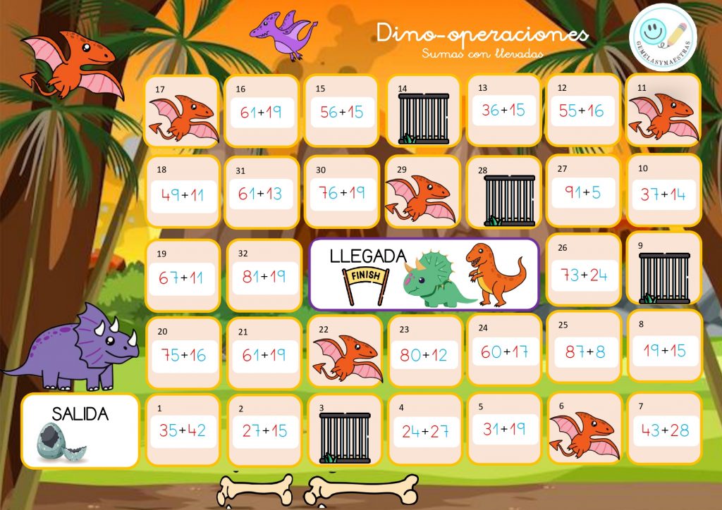 Tableros matemáticos de sumas, restas, multiplicaciones y divisiones ...