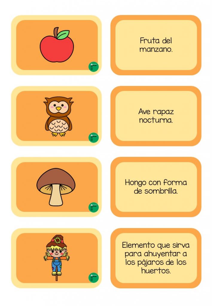 Actividad manipulativa para aprender definiciones del vocabulario de ...