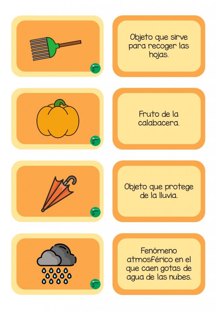 Actividad manipulativa para aprender definiciones del vocabulario de ...