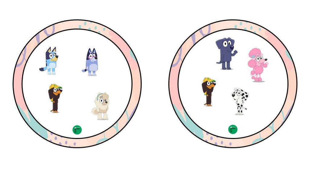 Divertido dobble de Bluey para jugar los primeros días de clase ...