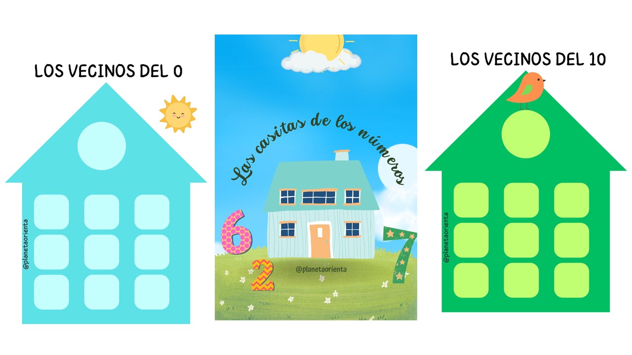 Las casitas de los números para Infantil -Orientacion Andujar