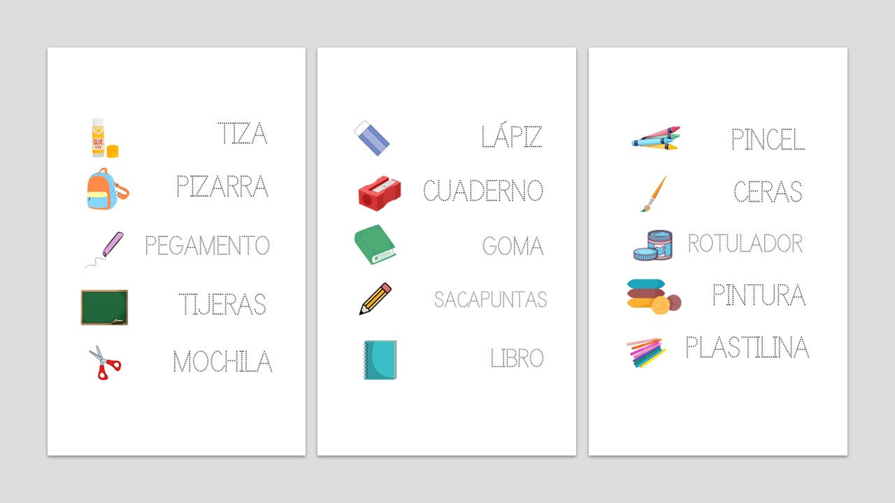 Hoja De Trabajo Escolar Aprendizaje Vocabulario Estudiante Escuela