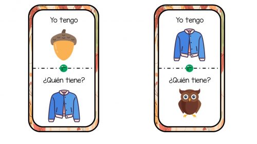 Juego "¿Quién tiene? Yo tengo...", especial otoño -Orientacion Andujar