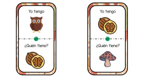 Juego "¿Quién tiene? Yo tengo...", especial otoño -Orientacion Andujar