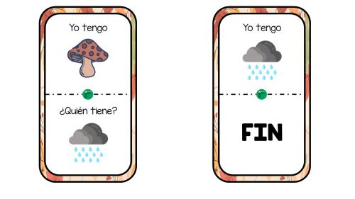 Juego "¿Quién tiene? Yo tengo...", especial otoño -Orientacion Andujar