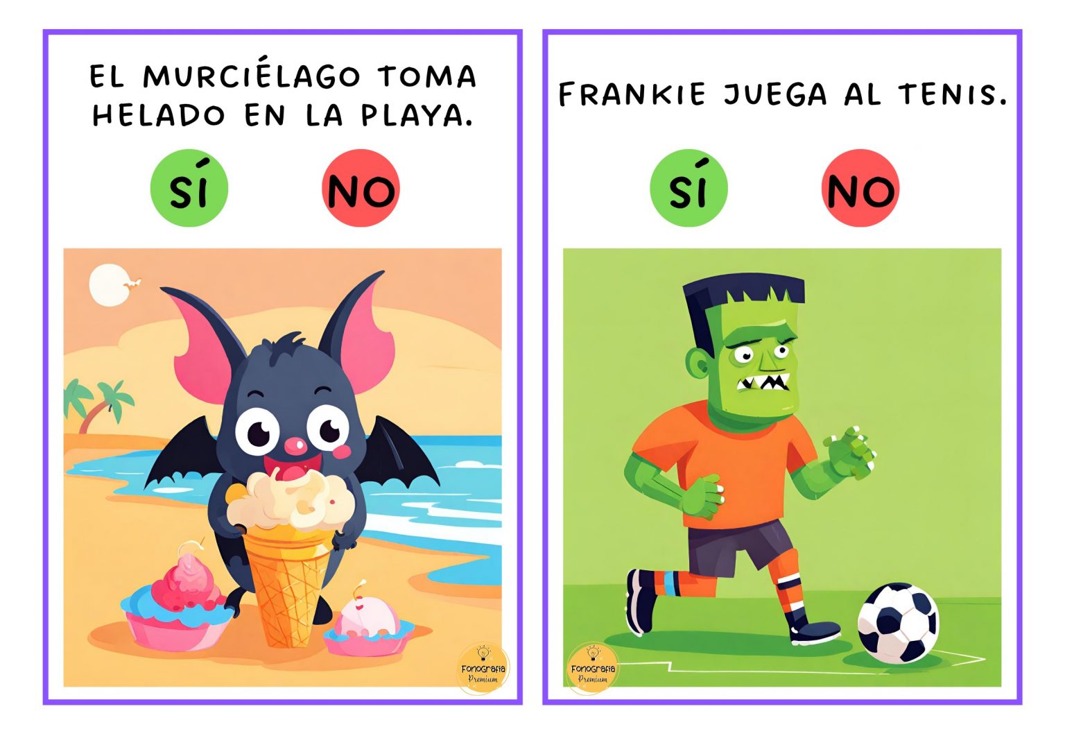 COMPRENSIÓN LECTORA A PARTIR DE IMÁGENES ESPECIAL HALLOWEEN ¿Sí o no ...