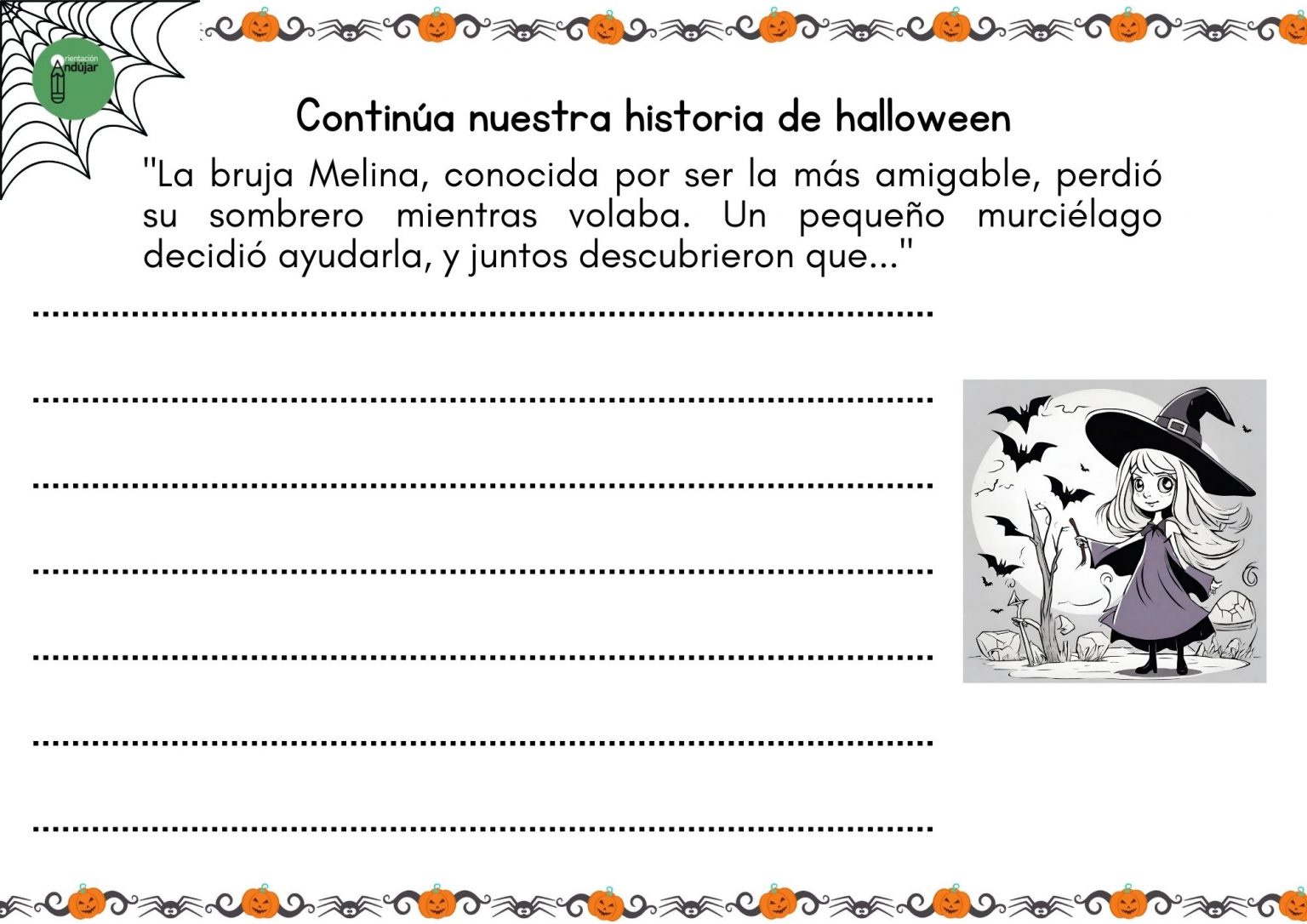 Escritura creativa especial halloween CONTINÚA LA HISTORIA