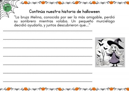 Escritura creativa especial halloween CONTINÚA LA HISTORIA -Orientacion Andujar