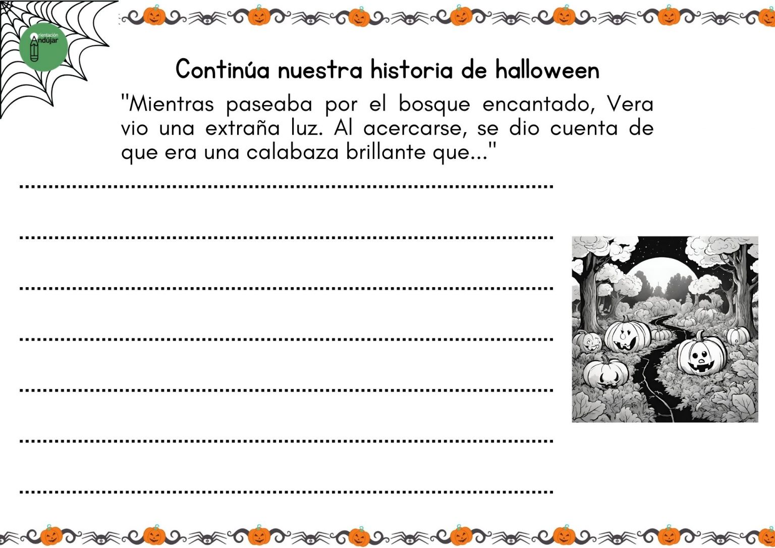 Escritura creativa especial halloween CONTINÚA LA HISTORIA -Orientacion ...
