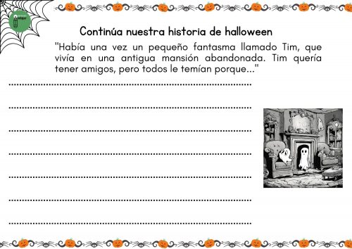 Escritura creativa especial halloween CONTINÚA LA HISTORIA -Orientacion ...