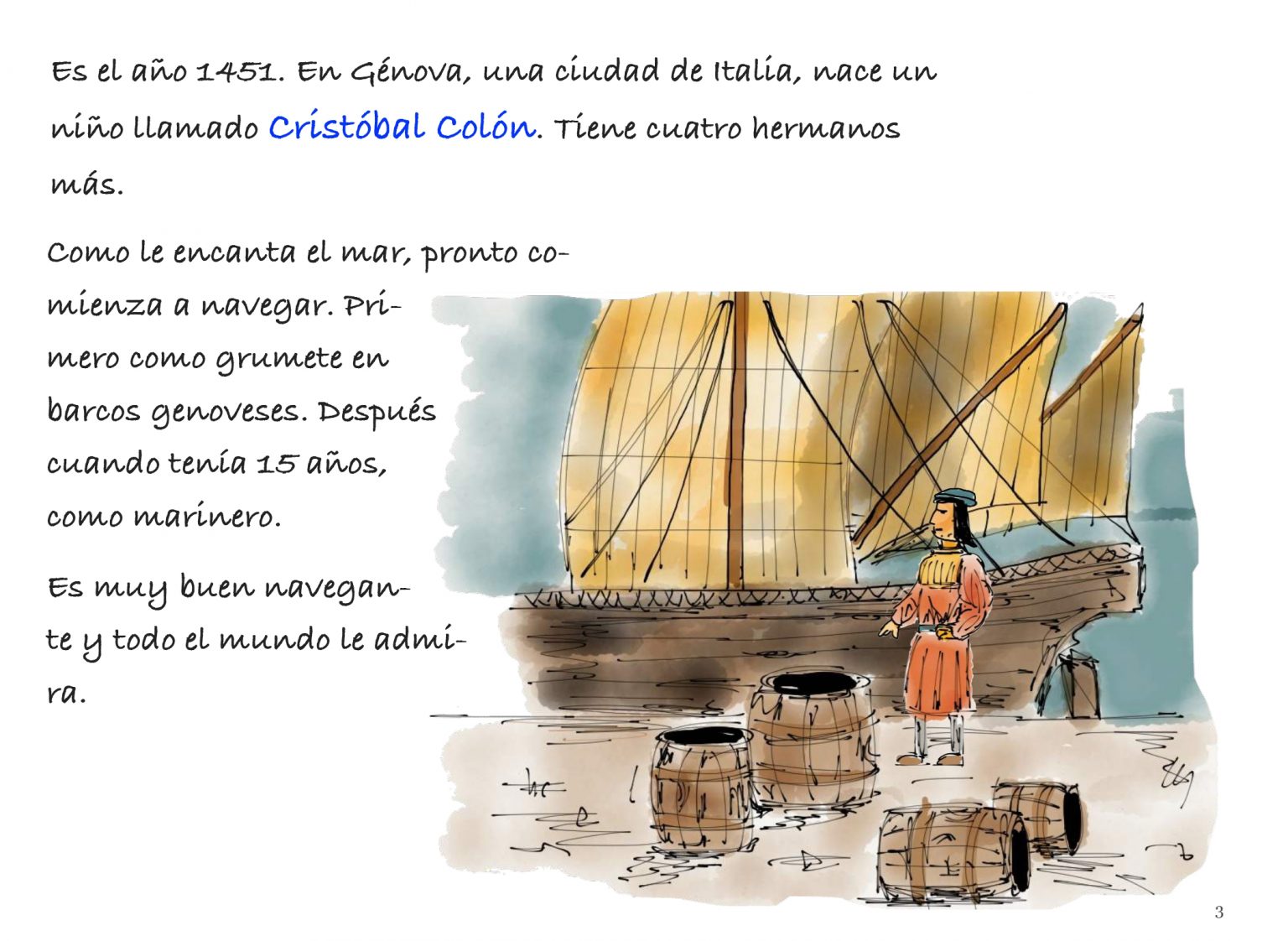 El descubrimiento de América para niños cuento para niños. lectura ...