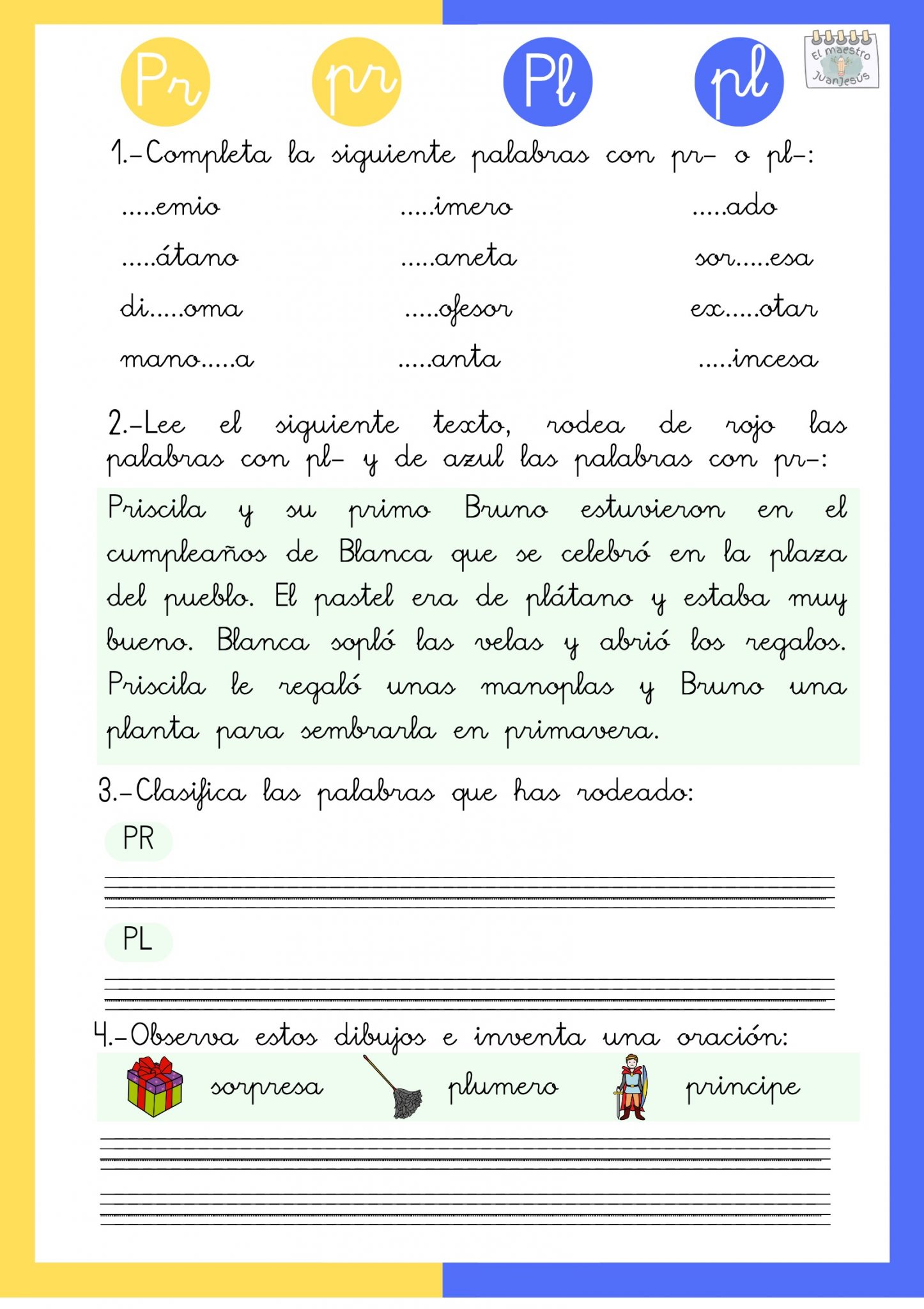 SÚPER CUADERNO DE LECTOESCRITURA CON TRABADAS - Imagenes Educativas