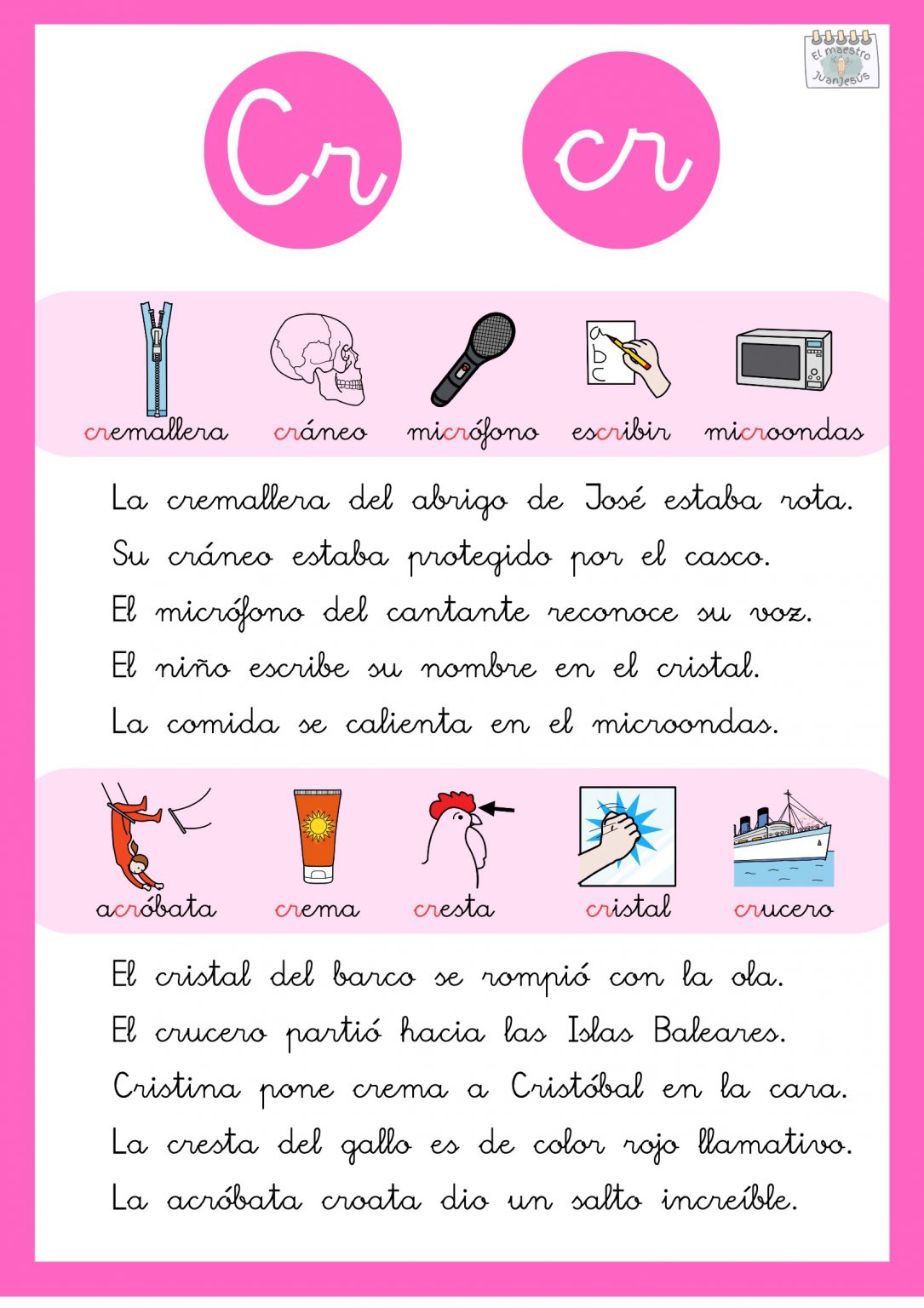 Estupendo cuaderno de lectoescritura de trabadas -Orientacion Andujar