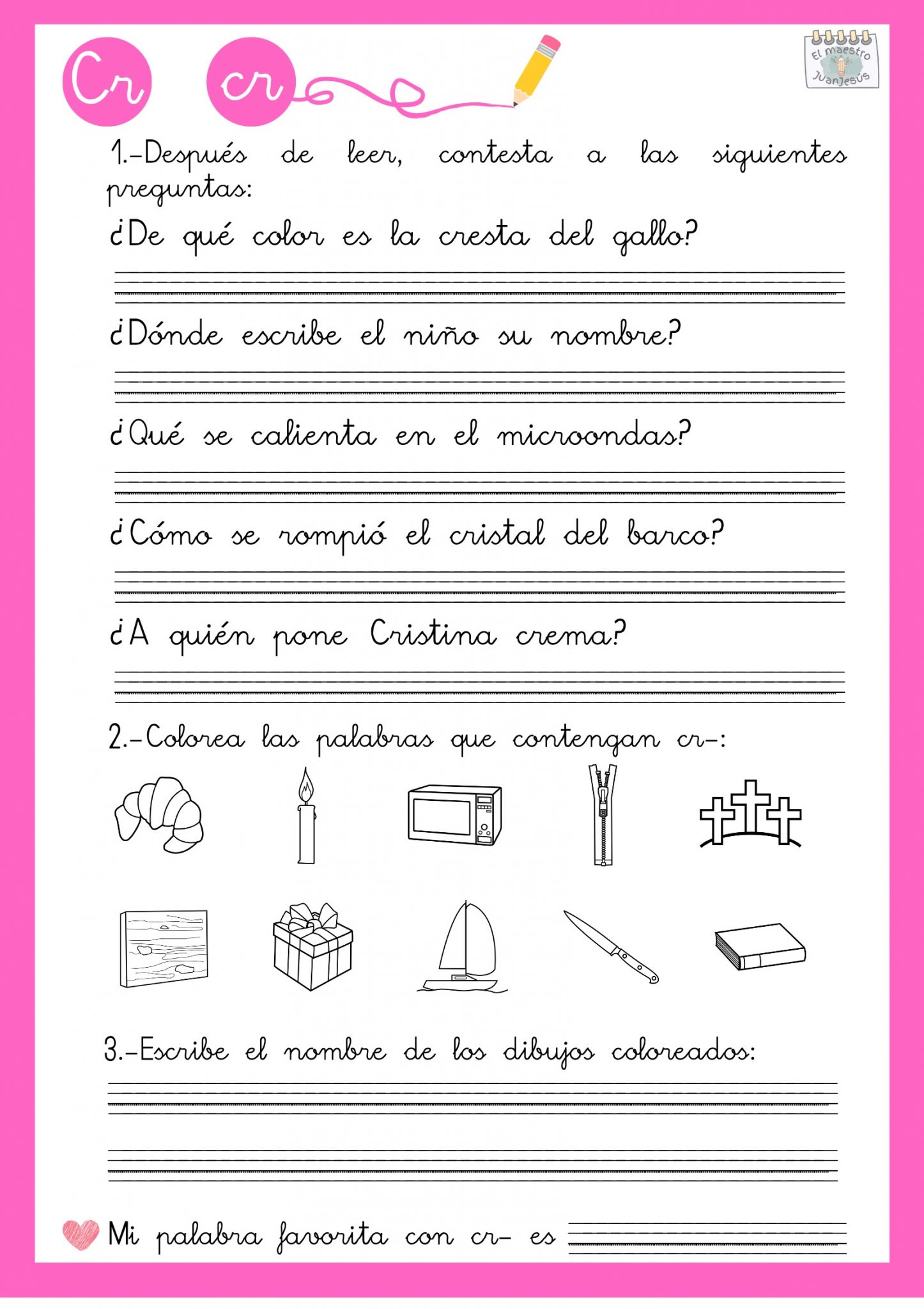 Estupendo cuaderno de lectoescritura de trabadas -Orientacion Andujar