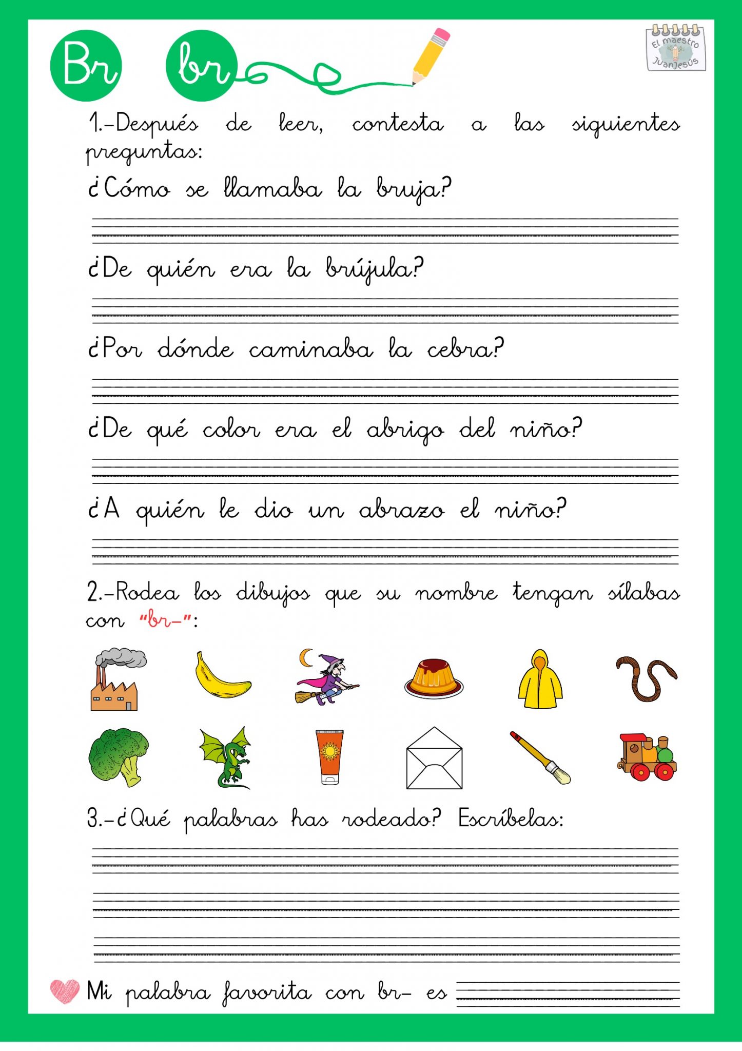 Estupendo cuaderno de lectoescritura de trabadas -Orientacion Andujar