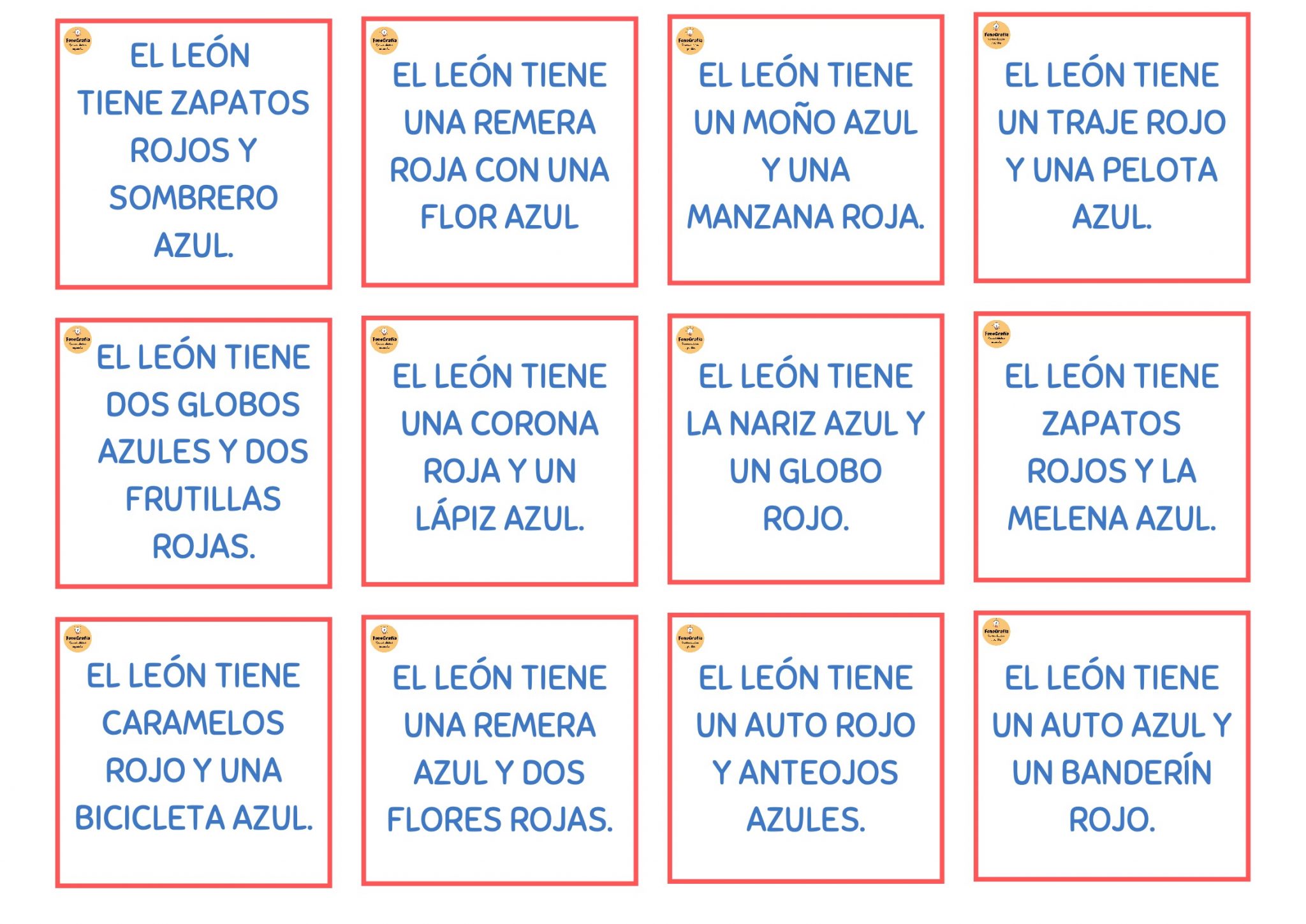 JUEGO para trabajar la comprensión lectora LEE Y UNE IMAGEN-TEXTO ...