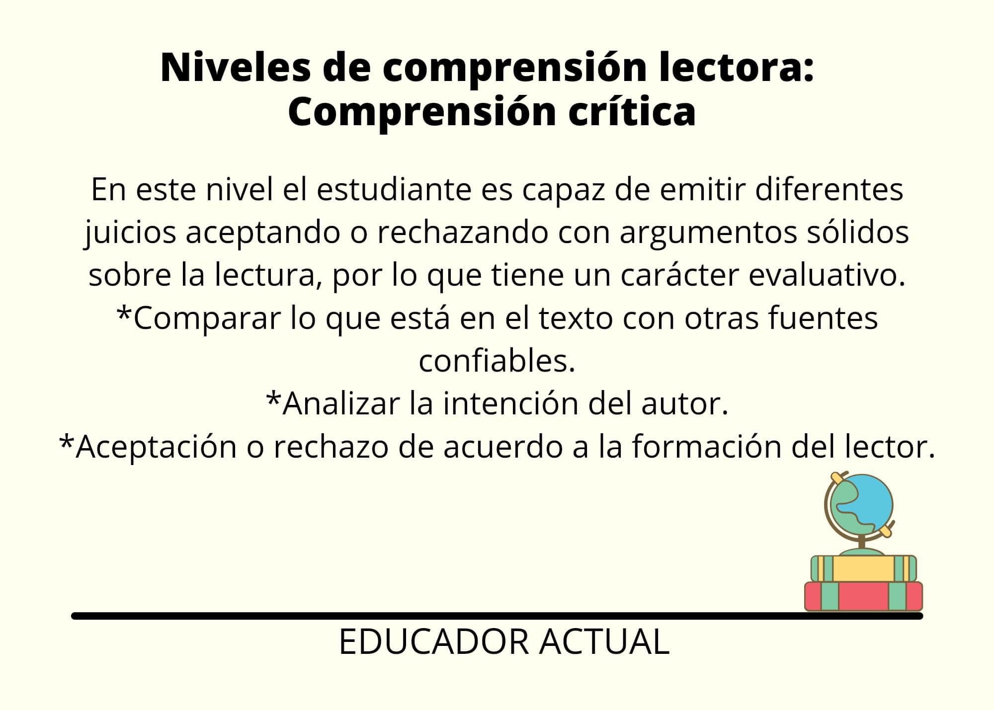 Los niveles de comprensión lectora ¿Cuáles son? -Orientacion Andujar