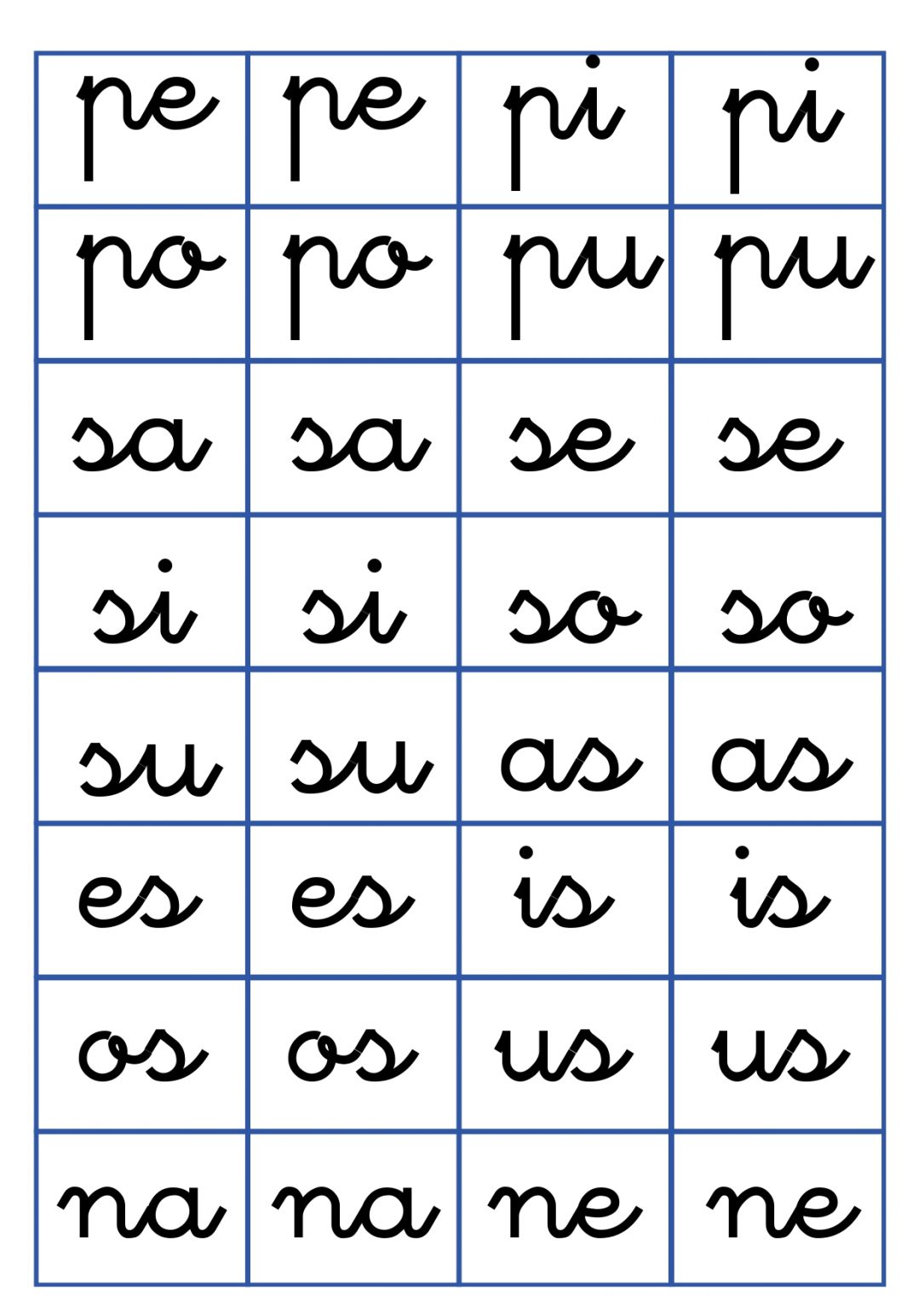 Trabajamos la conciencia silábica de palabras bisílabas -Orientacion ...