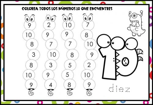 Trabajamos la atención números monstruosos especial Halloween ...