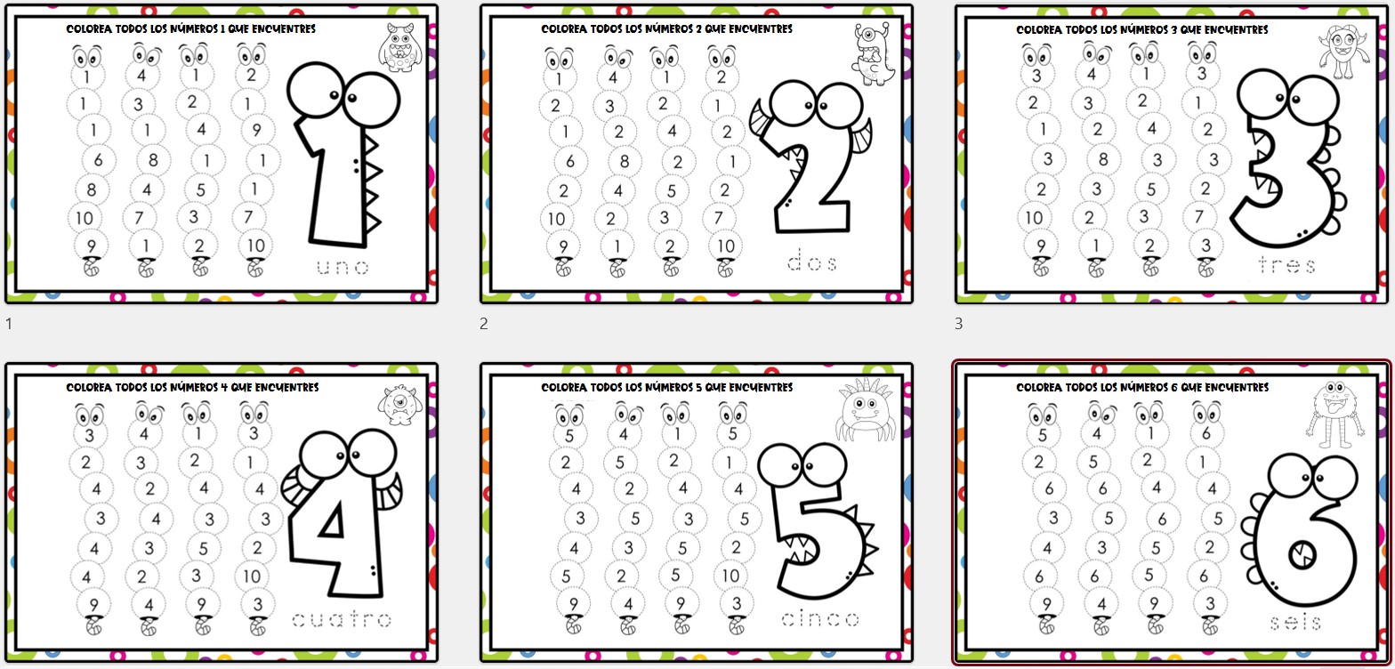 Hojas De Trabajo Para Ordenar Números En Halloween