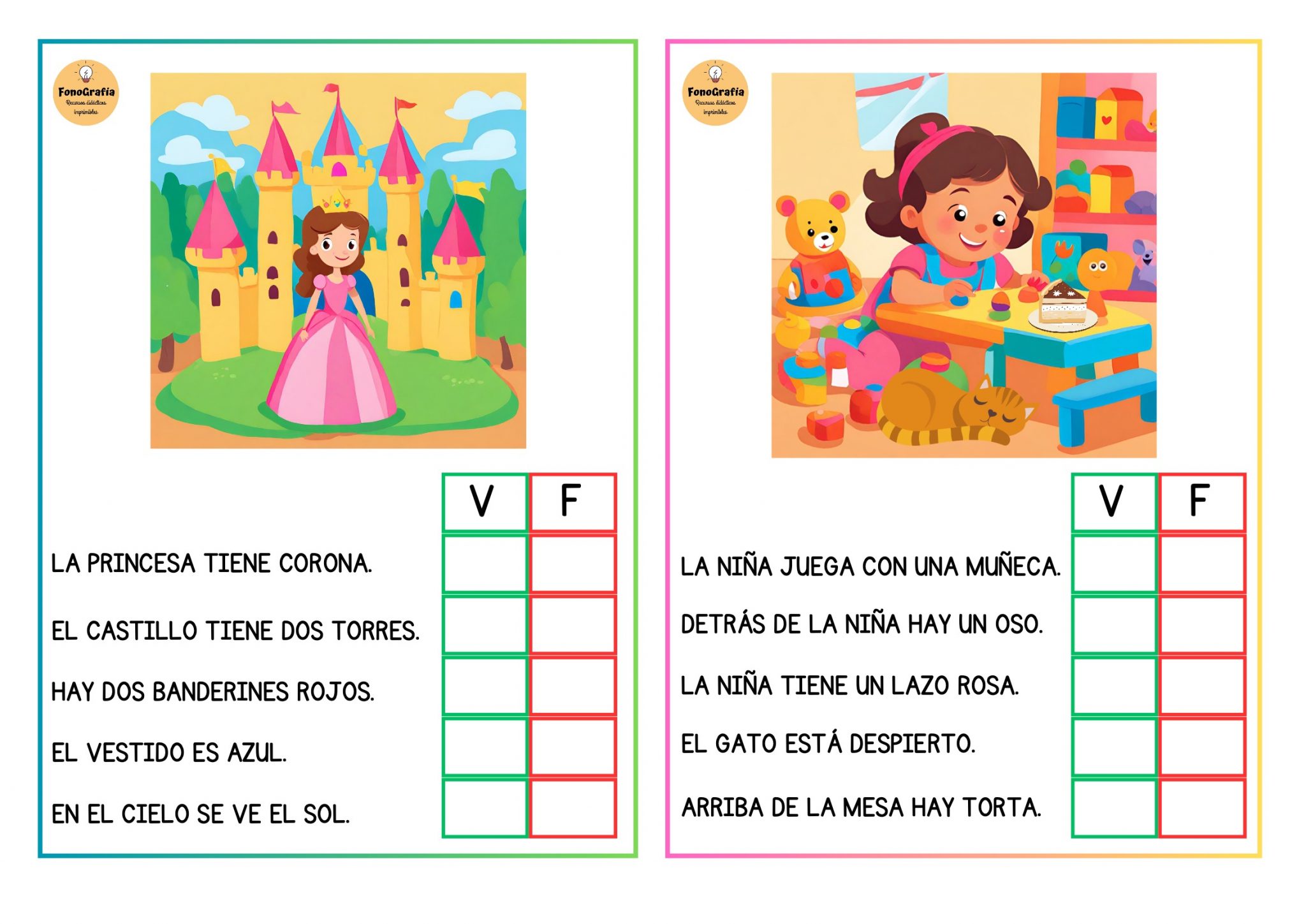 Verdadero falso, trabajamos la comprensión lectora -Orientacion Andujar