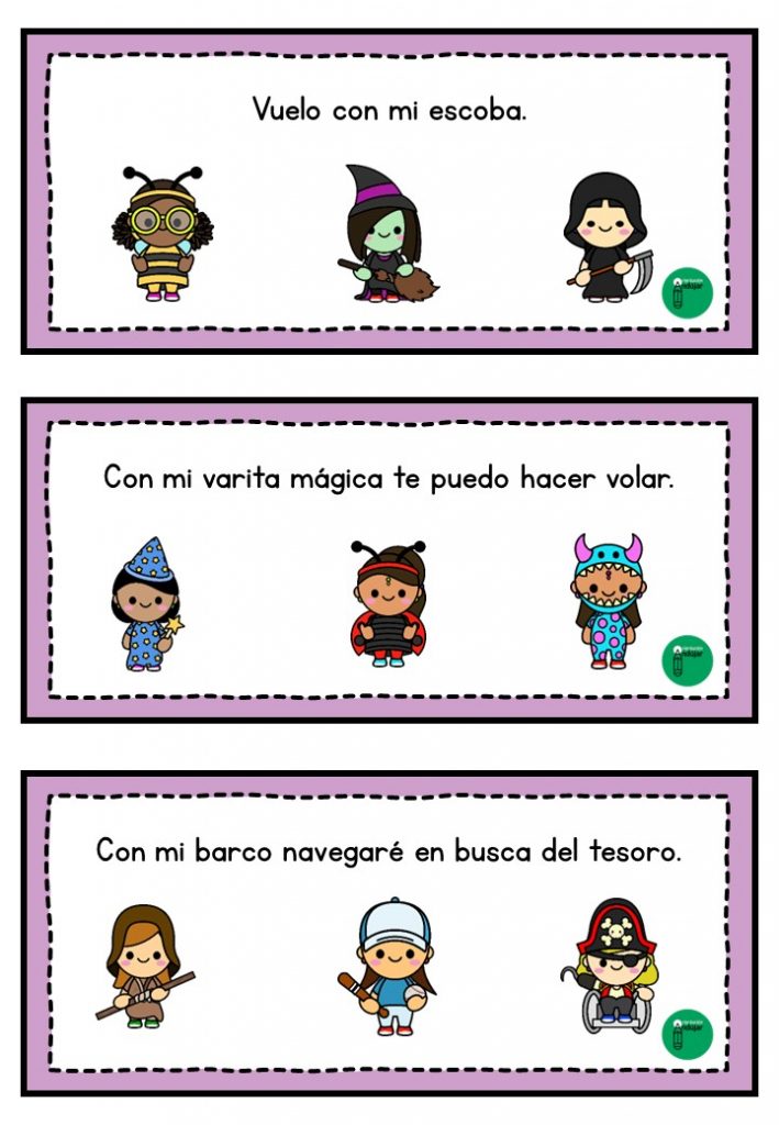 Comprensión lectora con dibujitos de Halloween -Orientacion Andujar