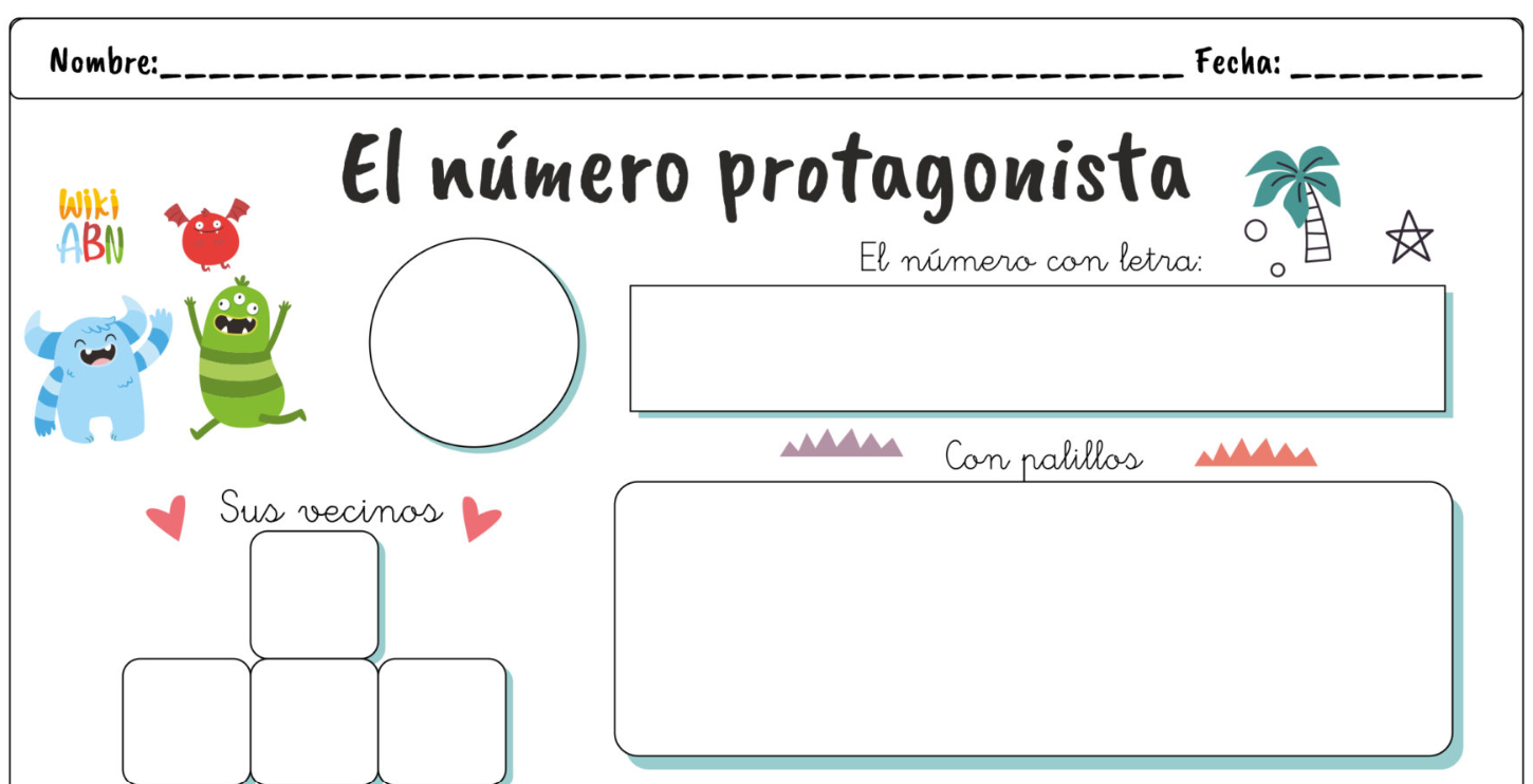 Organizador gráfico para trabajar el número protagonista -Orientacion ...