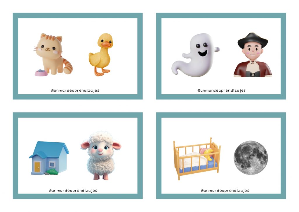 Ejercicio de conciencia fonológica: ¿Rima o no rima? -Orientacion Andujar