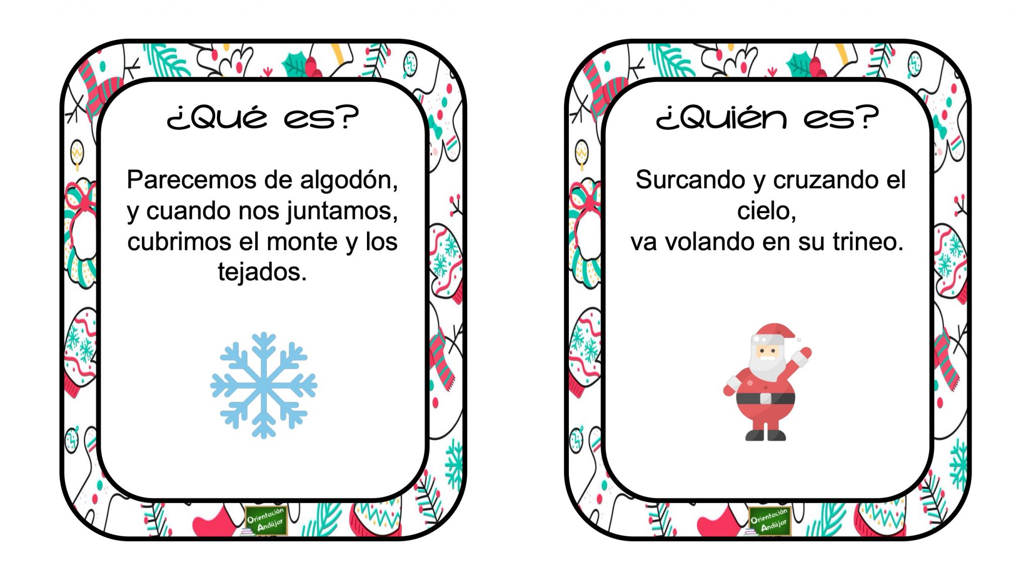 ADIVINANZAS NAVIDEÑAS 2023 ESTIMULACIÓN COGNITIVA - Orientacion Andujar