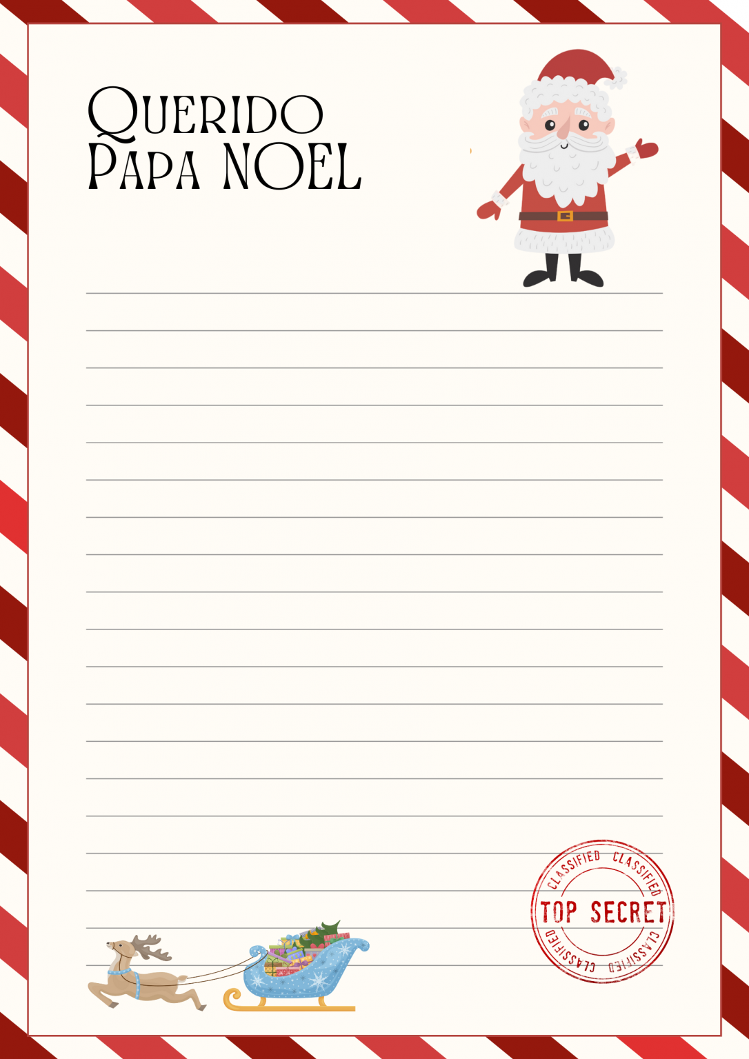 Bonitas cartas a papá Noel listas para descargar imprimir -Orientacion ...