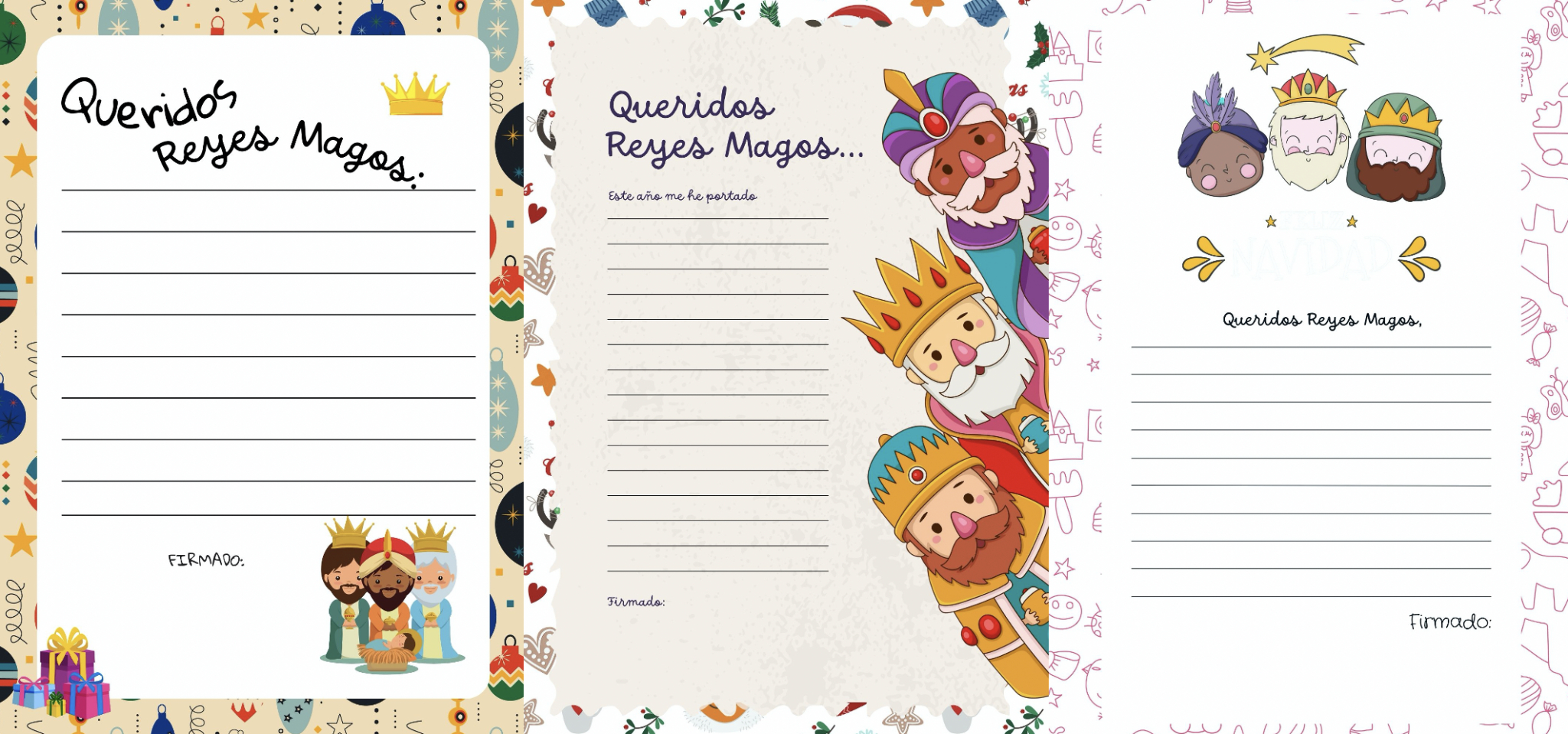 Preciosas y originales cartas para los Reyes Magos diseñadas por ...