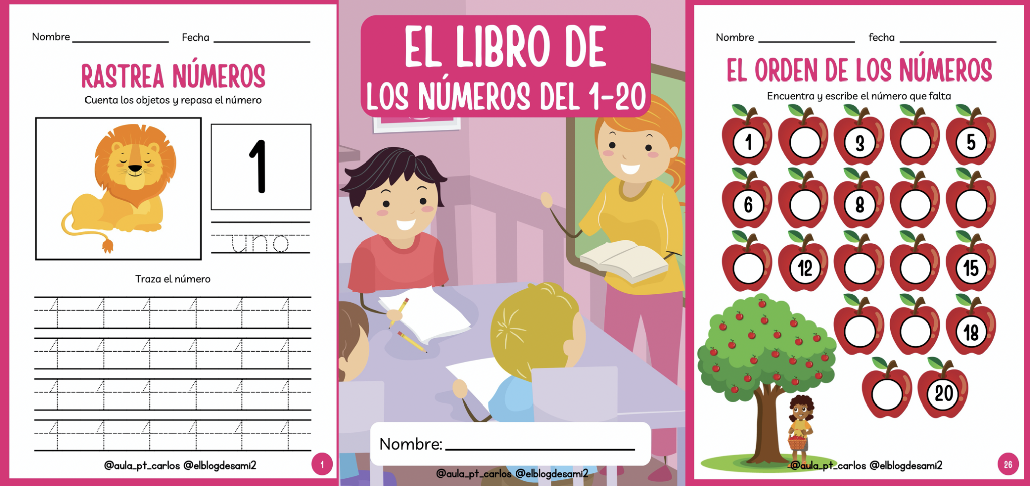 El libro del los números del 1 al 20 50 páginas muy divertidas ...