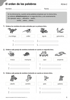 Colección de Fichas para trabajar el uso del diccionario -Orientacion ...