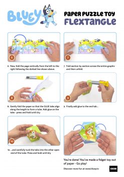 Manualidades Flextangle DE LA FAMILIA BLUEY -Orientacion Andujar