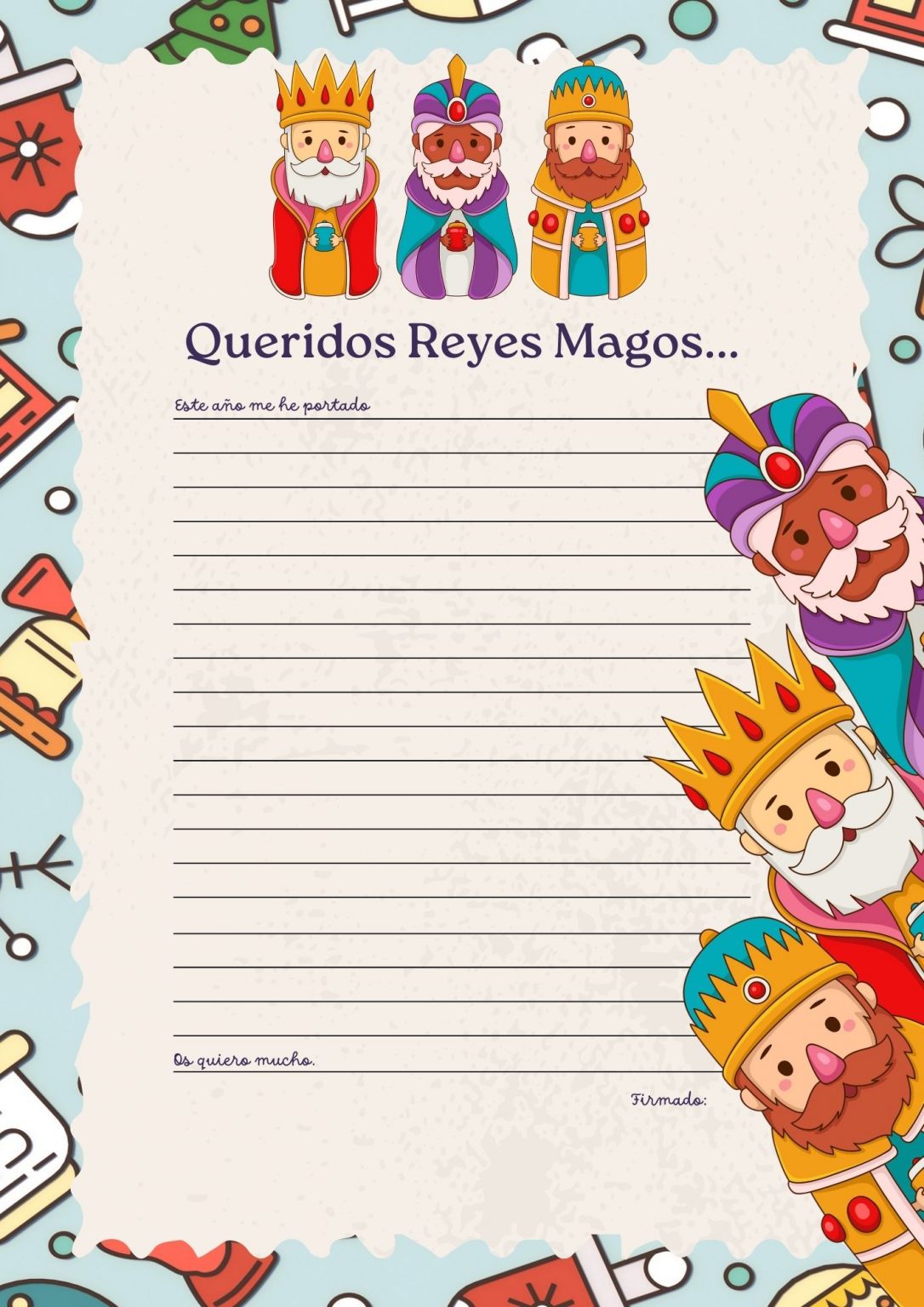 Preciosas y originales cartas para los Reyes Magos diseñadas por ...