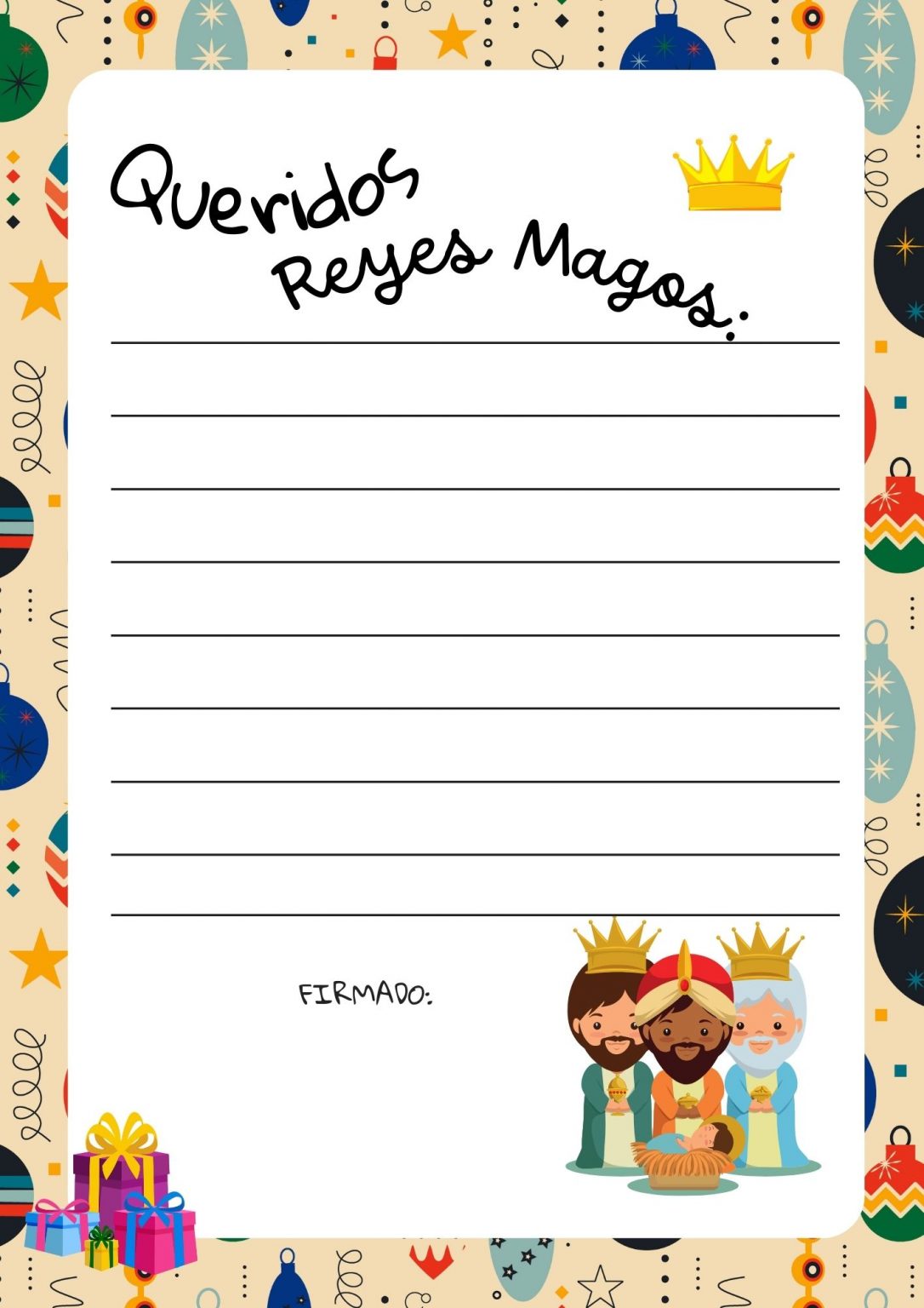 Preciosas y originales cartas para los Reyes Magos diseñadas por nosotras 100 originales ...