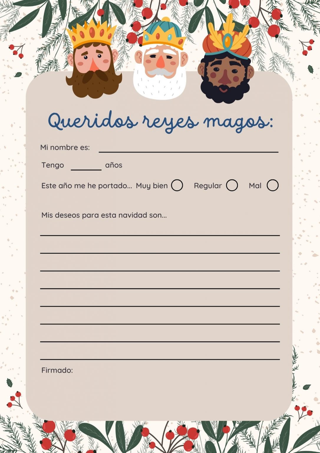 Preciosas y originales cartas para los Reyes Magos diseñadas por ...