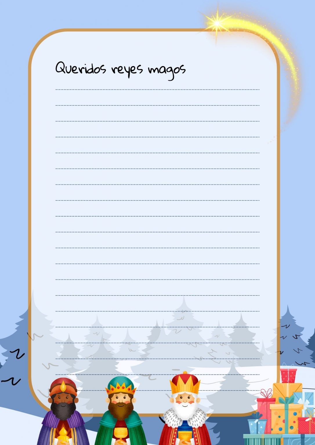 Preciosas y originales cartas para los Reyes Magos diseñadas por ...