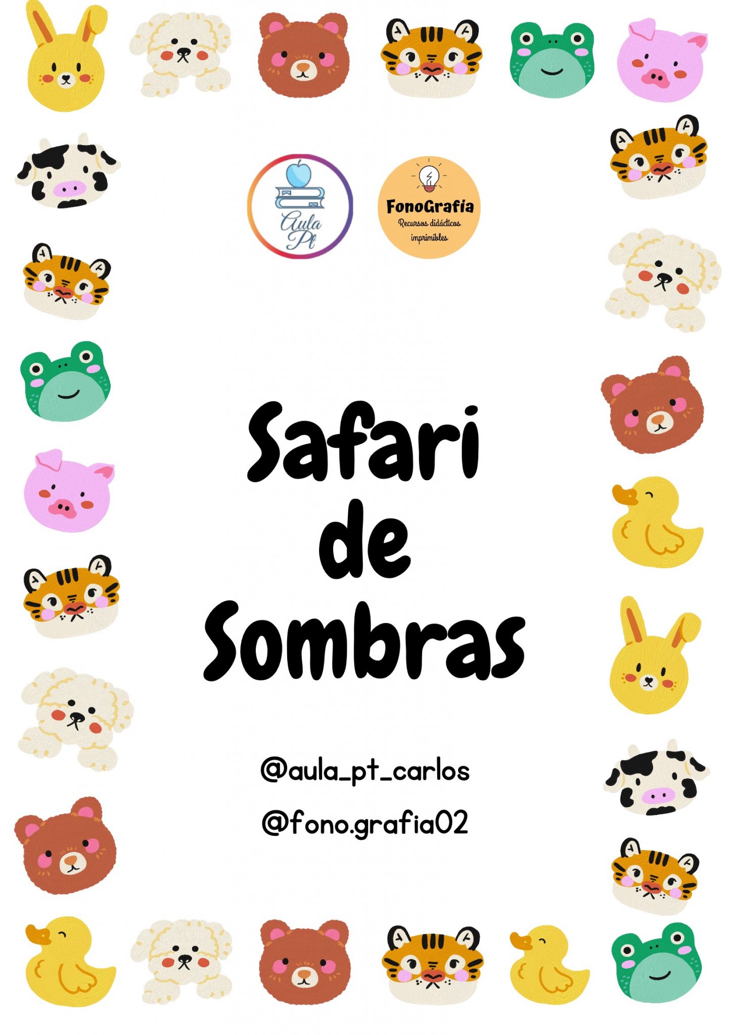 Super material para trabajar la atención , el safari de las sombras -Orientacion Andujar