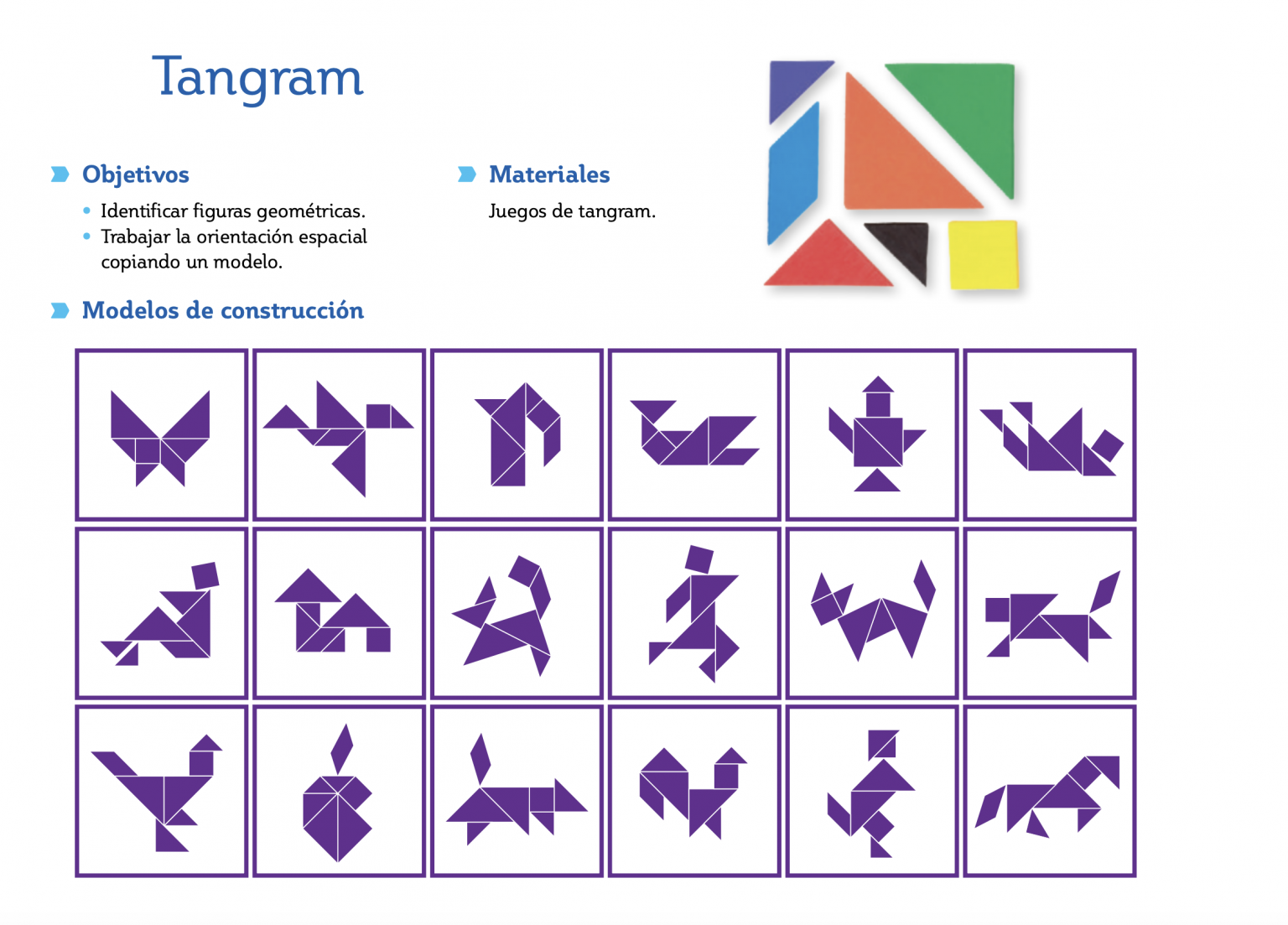 TANGRAM + FIGURAS MATES MANIPULATIVAS -Orientacion Andujar
